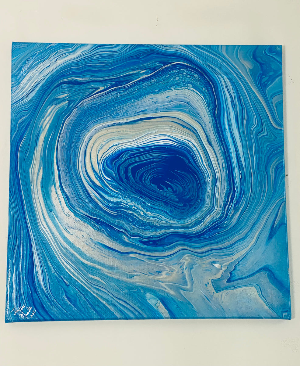 Blue Metallic Hurricane – AVA's Artistry Studio
